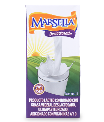 UHT Marsella Tetra Pak Deslactosada 1 L – Leche Marsella